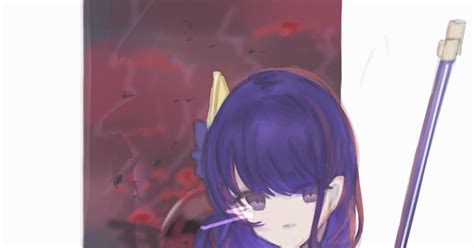 雷電将軍 雷電将軍 らむねわらびもち🍎のイラスト Pixiv