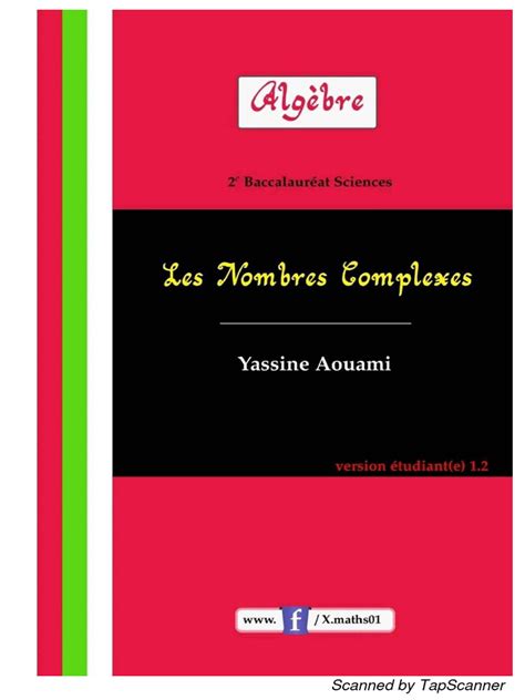 Bac Nombre Complexe Pdf