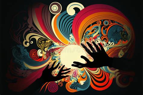 Giving Abstract Art Generative Ai Stock Illustration Illustration