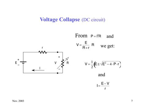 Ppt Voltage Collapse In Electrical Power Systems Powerpoint Presentation Id1087737
