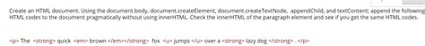 solved create an html document using the document body