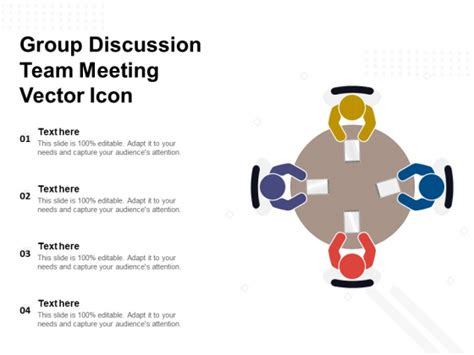 Group Discussion Team Meeting Vector Icon Ppt Powerpoint Presentation Pictures Designs Download