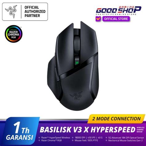Promo Razer Basilisk V3 X Hyperspeed Rgb Wireless Gaming Mouse Diskon