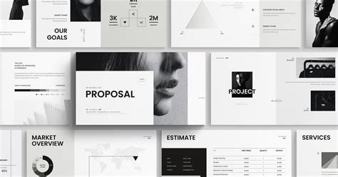 Шаблон презентации Keynote с минималистским предложением Шаблоны презентаций Включая