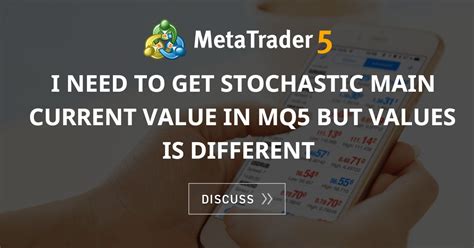 I Need To Get Stochastic Main Current Value In Mq5 But Values Is Different Pair Trading
