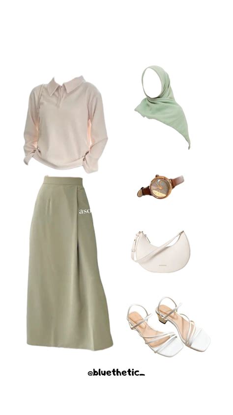 Style Sage Green Sweter Wanita Penata Busana Pakaian Elegan
