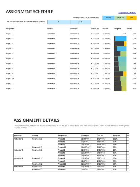 Assignment Schedule Pdf Assignment Schedule Pdf