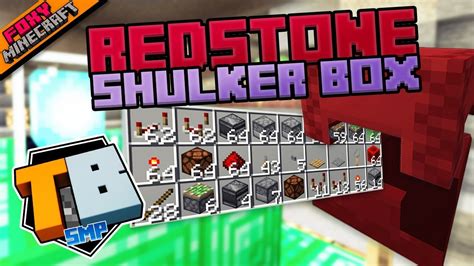 Redstone Shulker Box Truly Bedrock 1 14 Minecraft Bedrock Edition Smp Mcbe Youtube