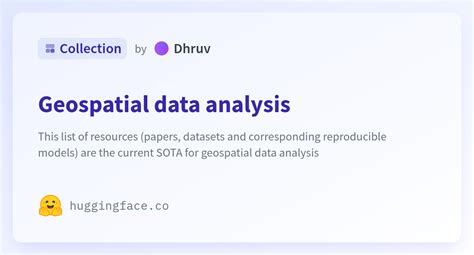 Geospatial Data Analysis A Dhruv Collection