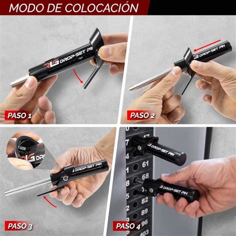 Pasadores Automáticos de Gimnasio RLG Drop Set Pins RL Grips