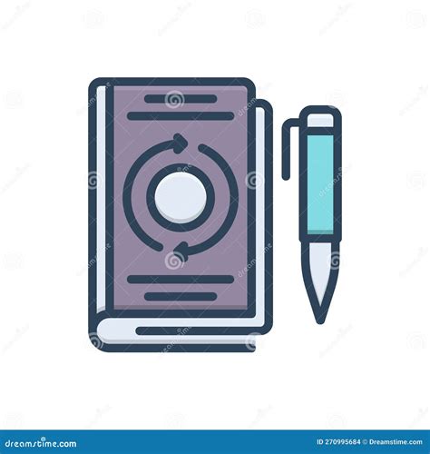 Color Illustration Icon For Revision Amendment And Rotation Stock Vector Illustration Of