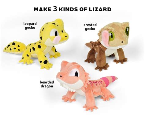 Pet Lizard Plush Sewing Pattern Pdf Tutorial Leopard Gecko Etsy