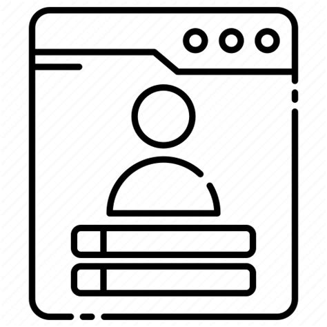 Login Page Website Web Webpage Browser Account Icon Download On