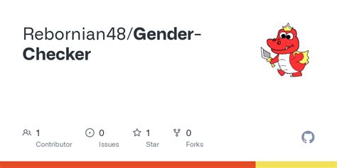 Github Rebornian48gender Checker