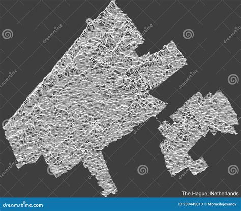 Hague Map Infographic Vector Isolated Illustration