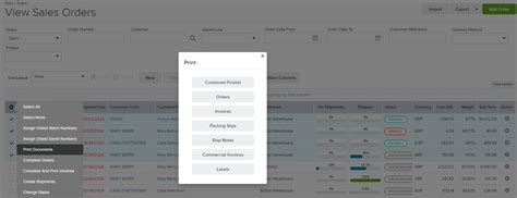 How To Print A Picklists And Combined Picklists For Sales Orders