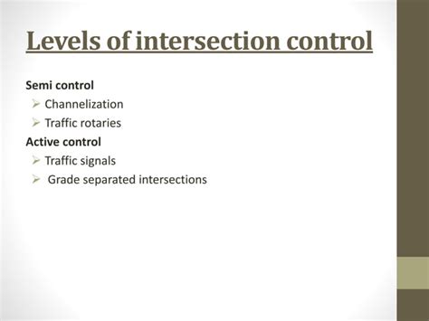 Types Of Intersection Of Road And Design Parameters Of Road