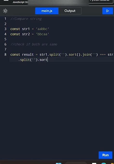Javascript String Compare Youtube
