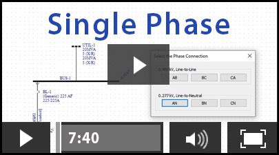 Single Phase Modeling And Analysis In EasyPower