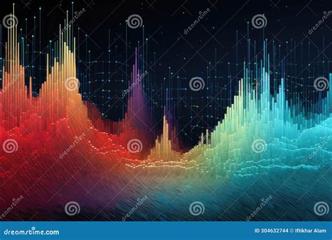 This Image Showcases A Vivid And Dynamic Representation Of Sound Waves In Various Vibrant Colors