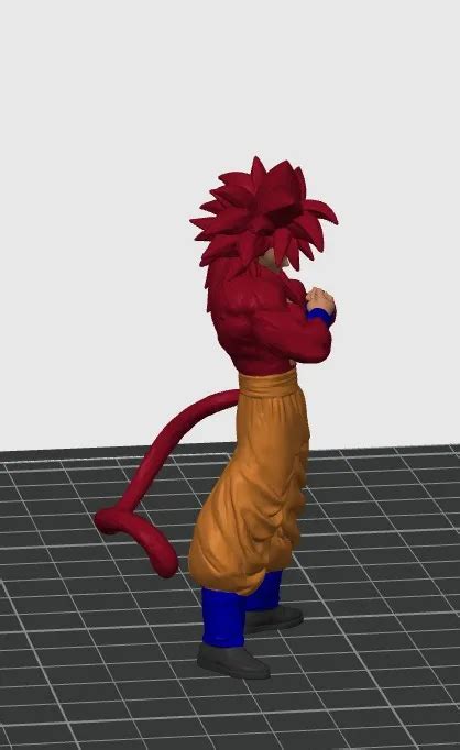 Goku Daima Super Saiyan 4 Adult Version By 3d D2 Makerworld
