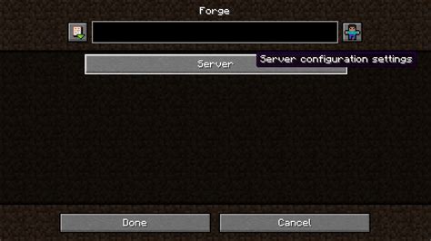 configuration forge