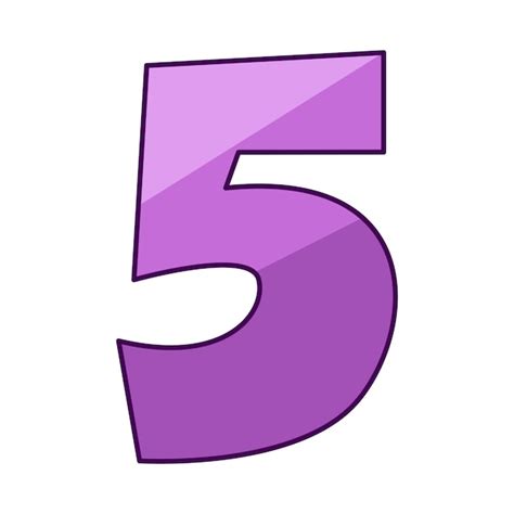 Premium Vector Illustration Of Number 5