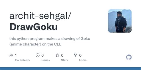 GitHub Archit Sehgal DrawGoku This Python Program Makes A Drawing Of Goku Anime Character