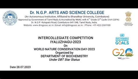 Mrs Divyapriya S Shivakumar On Linkedin Department Of Biochemistry Successfully Conducted