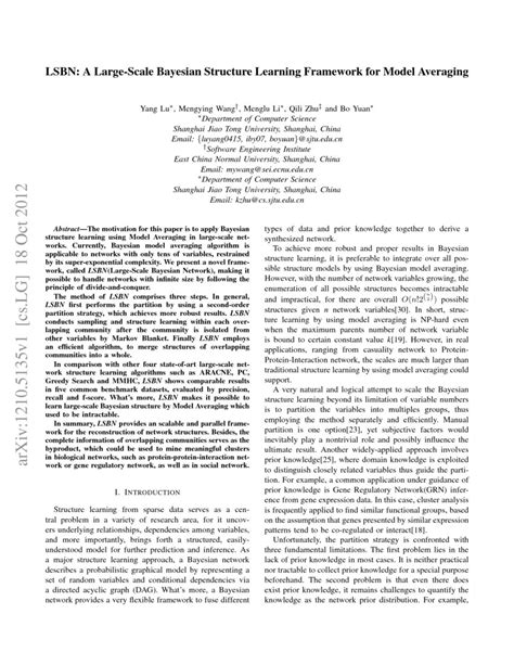 lsbn a large scale bayesian structure learning framework for model