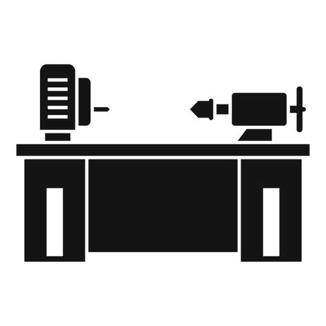 Premium Vector Lathe Machine Icon Simple Illustration Of Lathe Machine Vector Icon For Web