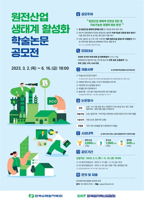 원전산업 생태계 활성화 학술논문 공모전 공모전 대외활동 링커리어