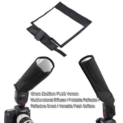 foldable reflector snoot reflective flash diffuser softbox for canon