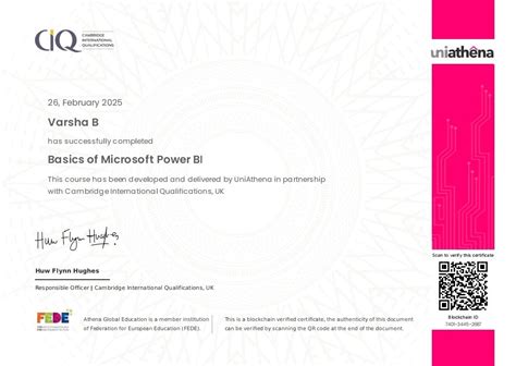 Powerbi Dataanalytics Businessintelligence Certification Learning… Varsha B