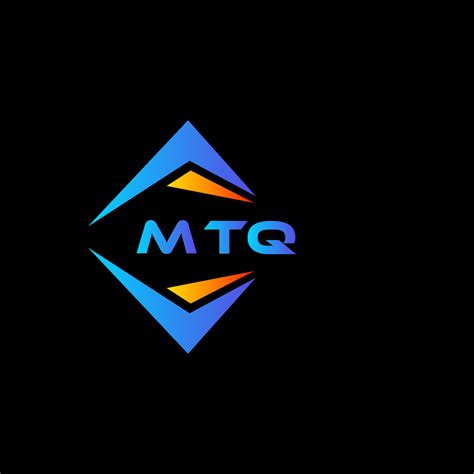 Mtq Abstract Technology Logo Design On Black Background Mtq Creative