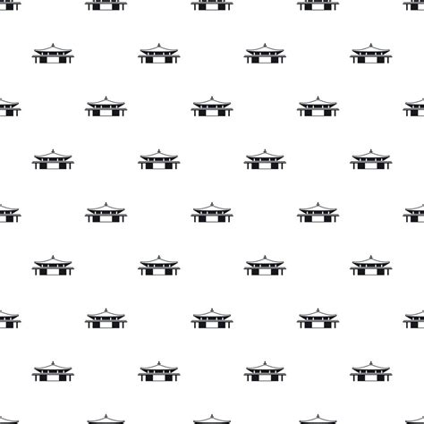 Pagoda Pattern Simple Style 14988470 Vector Art At Vecteezy