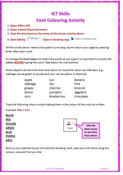 ICT Skills By ABC OZ Teaching TPT