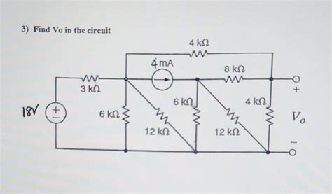 solved 3 find v0 in the circuit