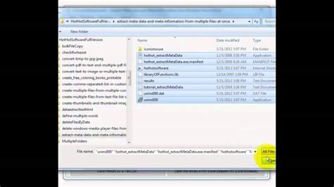 How To Extract Meta Data And Meta Information From Multiple Files At