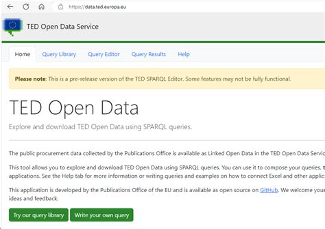 Submitting A Query In The Ted Sparql Endpoint Ted Developer Docs