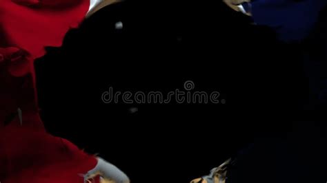 Wavy France Flag Motion Graphics With Green Screen Background Stock