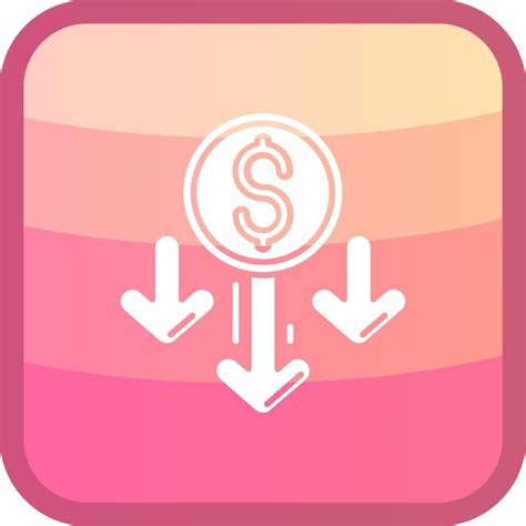 Decrease Glyph Squre Colored Icon 37431526 Vector Art At Vecteezy