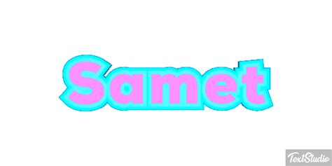 Samet İlk Adı Animasyonlu  Logo Tasarımları
