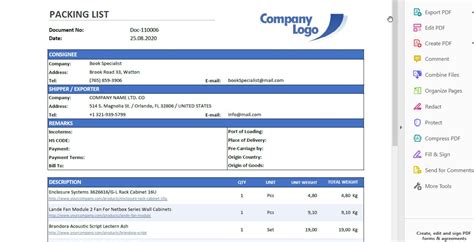 Excel Packing Slip Generator And Tracker Spreadsheet Invoicing Customer Supplier