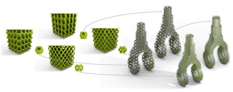Cubic Periodic Cellular Structures Cpcss Left Four Different