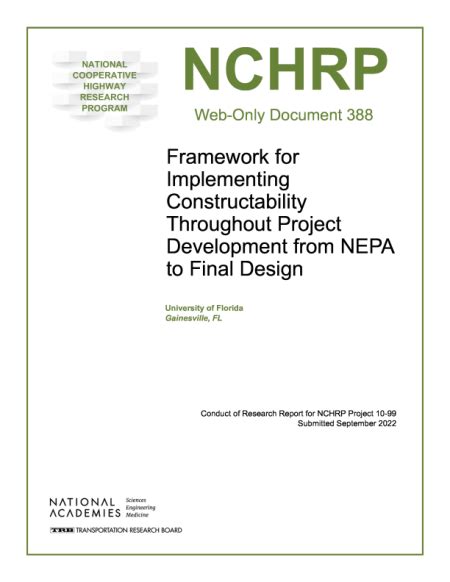Framework For Implementing Constructability Throughout Project