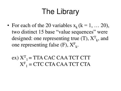 ppt solution of a 20 variable 3 sat problem on a dna computer