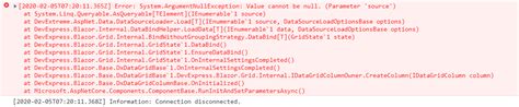 C How Can I Load Null Or Empty Collection In Devexpress Data Grid In Blazor Stack Overflow