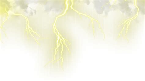 Efeito De Luz De Relâmpago Amarelo De Clima De Relâmpago PNG