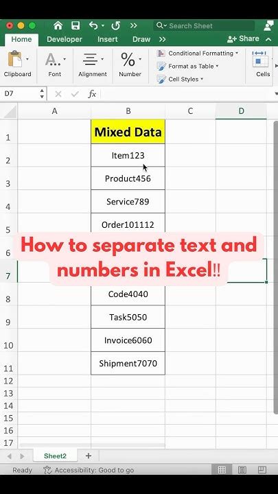 Split Text And Numbers In Excel Fast With Power Query 🚀 Excelshorts